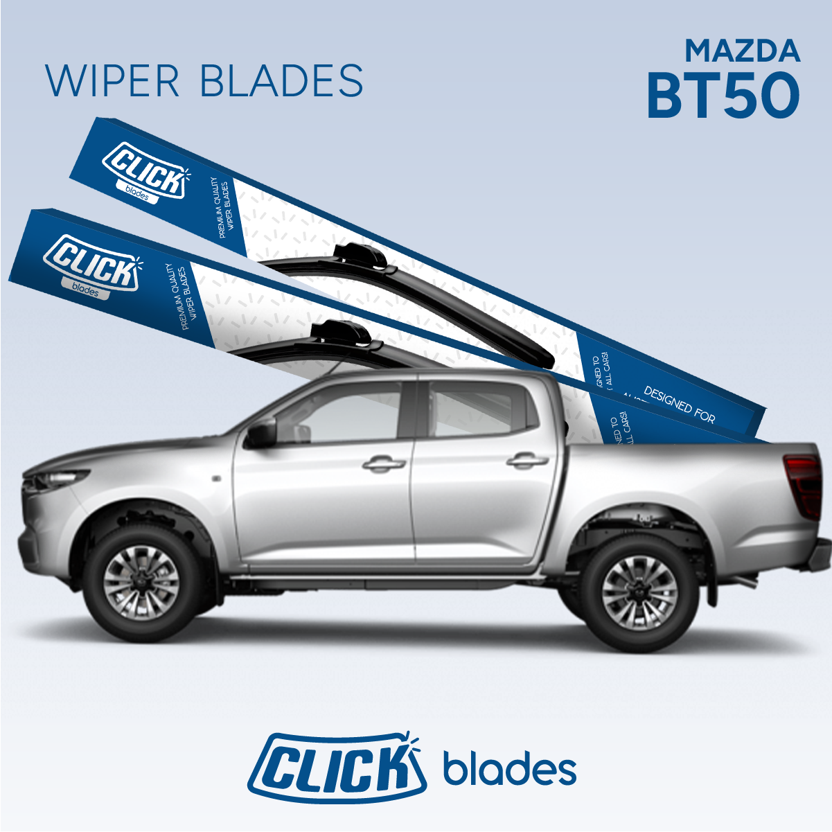 Buy Front Windscreen Wiper Blades For Mazda BT-50 2020 – Click Shades